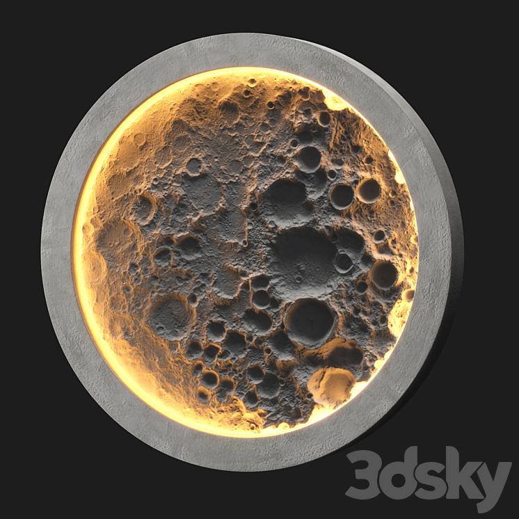 Glowing Moon - Other decorative objects - 3D model