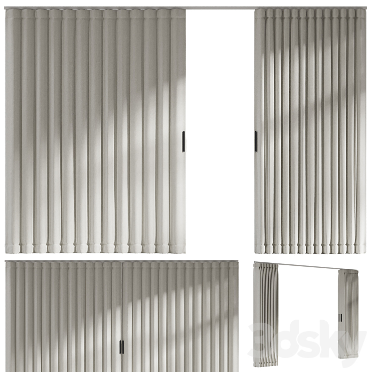 Dooor folding textile doors - Doors - 3D model