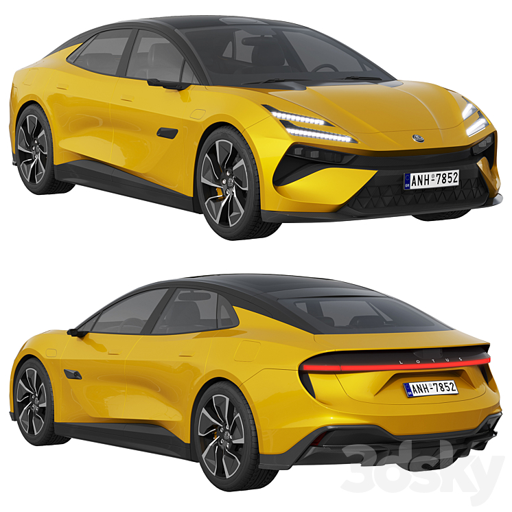 Lotus Emeya - Ground Transport - 3D model