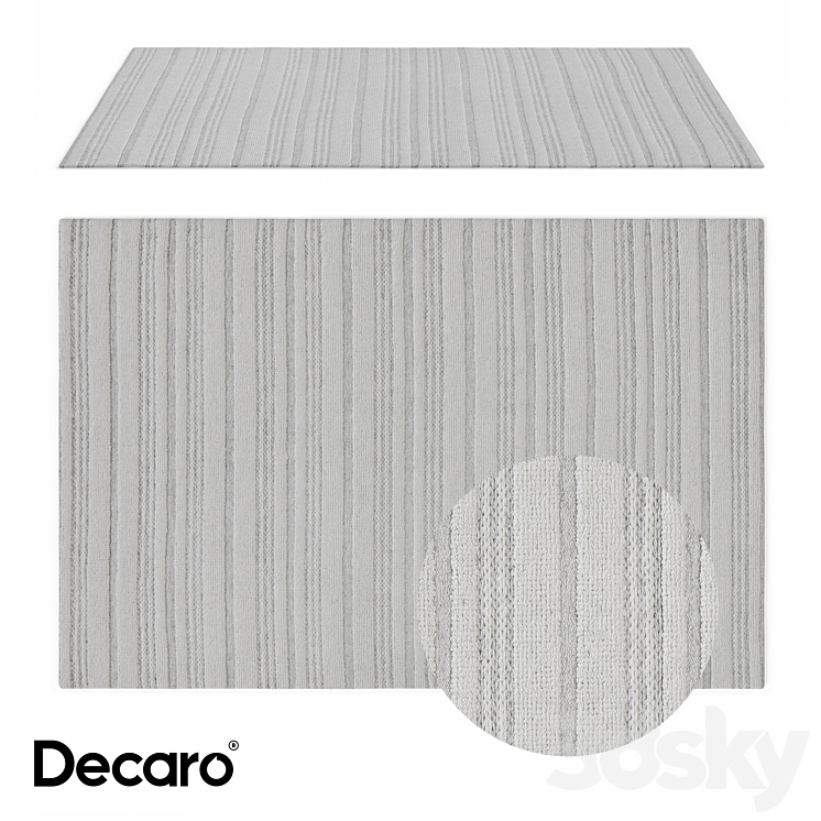 Wool carpet Decaro Rugs D100014 - Carpets - 3D model
