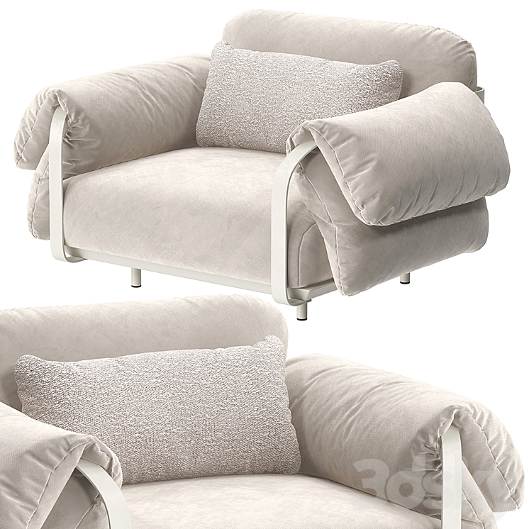 Narciso armchair by Baxter - Arm chair - 3D model