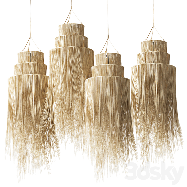 Organic Alang pendant lamp - Pendant light - 3D model