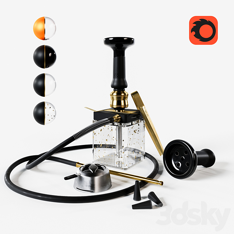 Hookah HOOB SubAtom - Other decorative objects - 3D model
