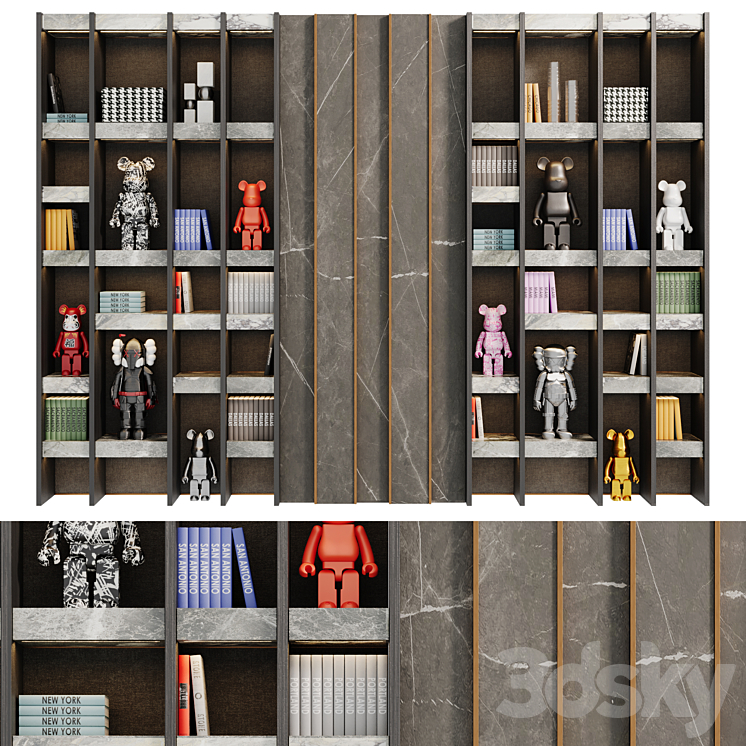 Wall Living Room - Rack - 3D model