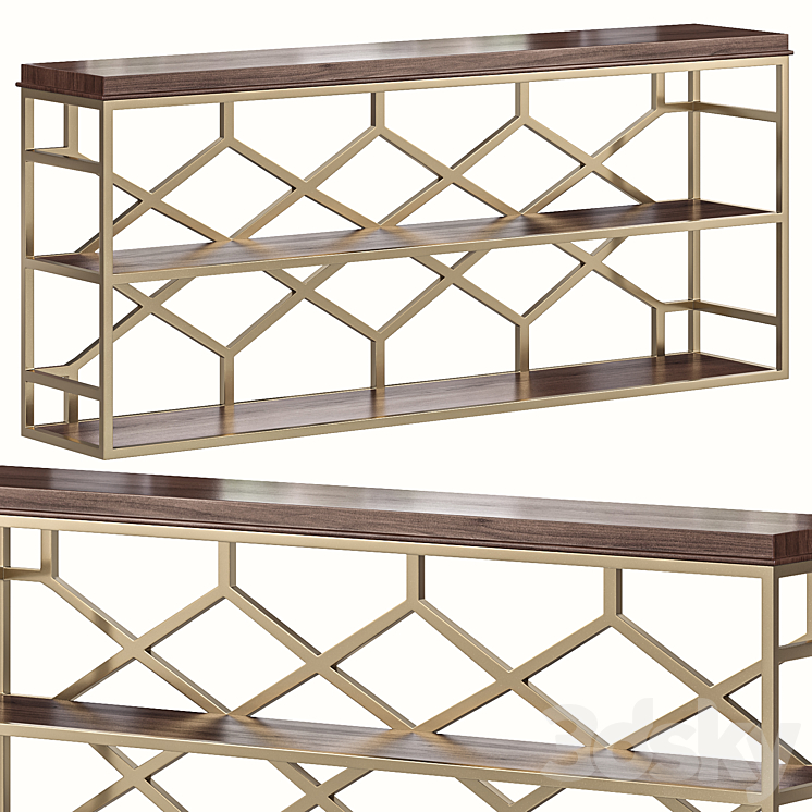 Garvey Console Table by Hooker - Console - 3D model