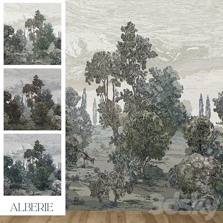 Panel ALBERIE - Wall covering - 3D model