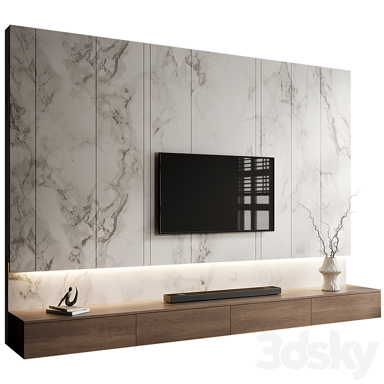 TW Wall 06 - TV Wall - 3D model