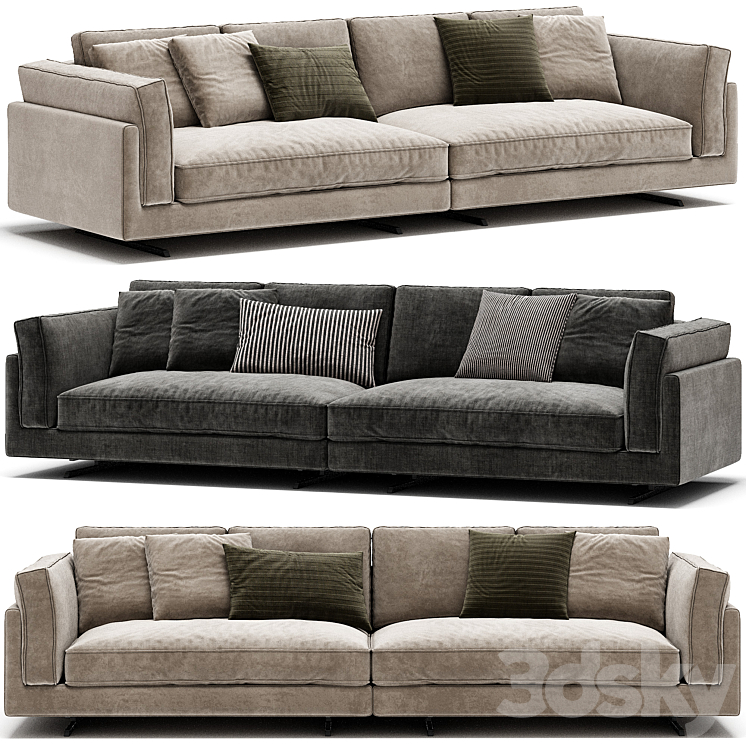 Sofa DAVIS IN By Frigerio - Sofa - 3D model