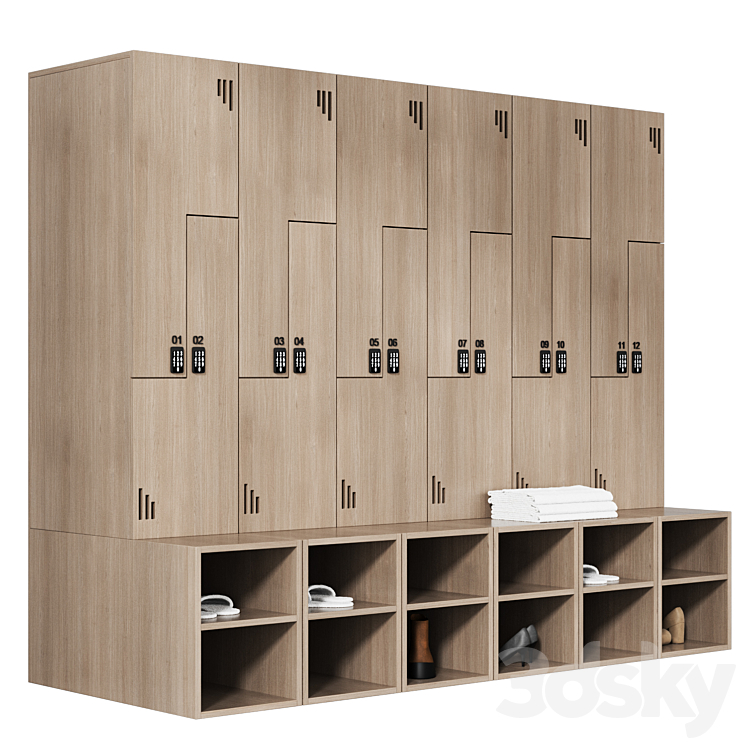 Gym Locker - Wardrobe & Display cabinets - 3D model