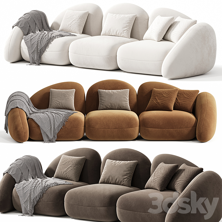 Lithos Sofa - Sofa - 3D model