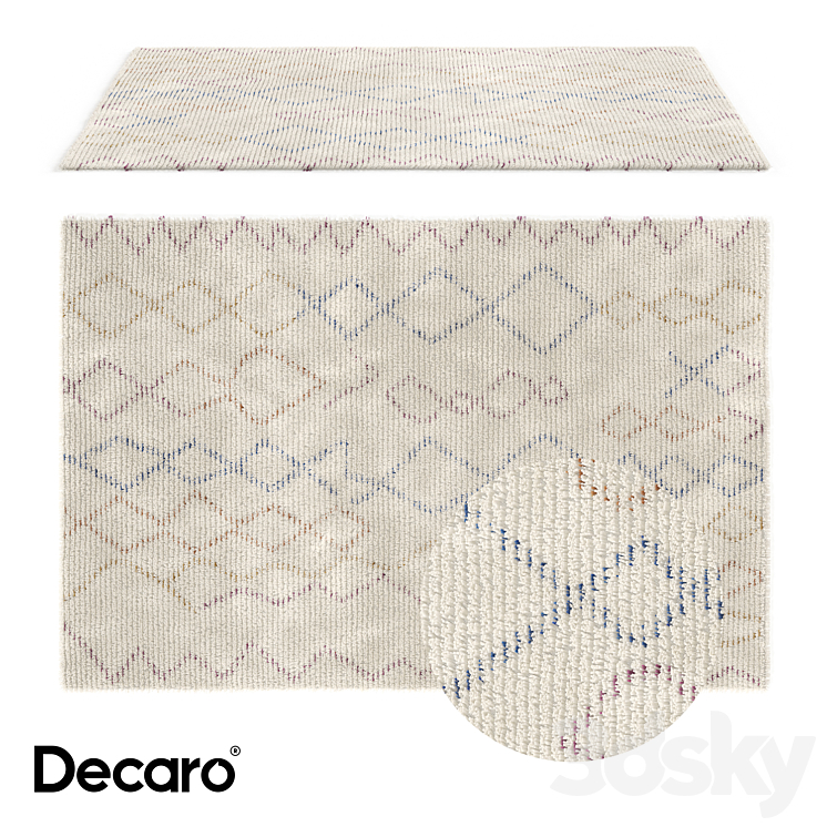 Wool carpet Decaro Rugs D110010 - Carpets - 3D model