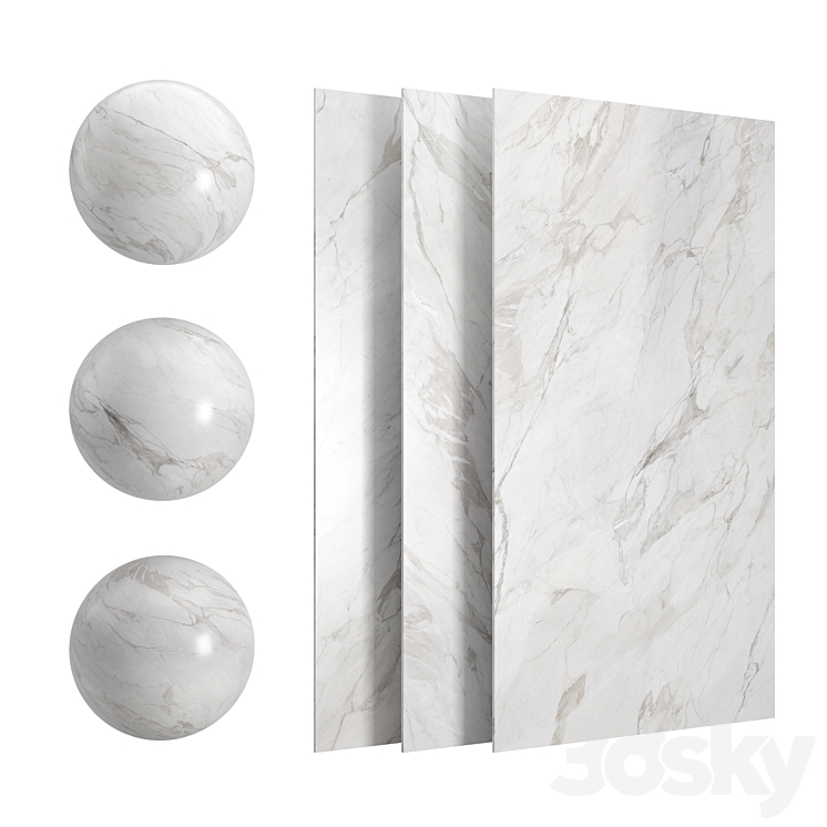 Arabesco natural marble - Stone - 3D model