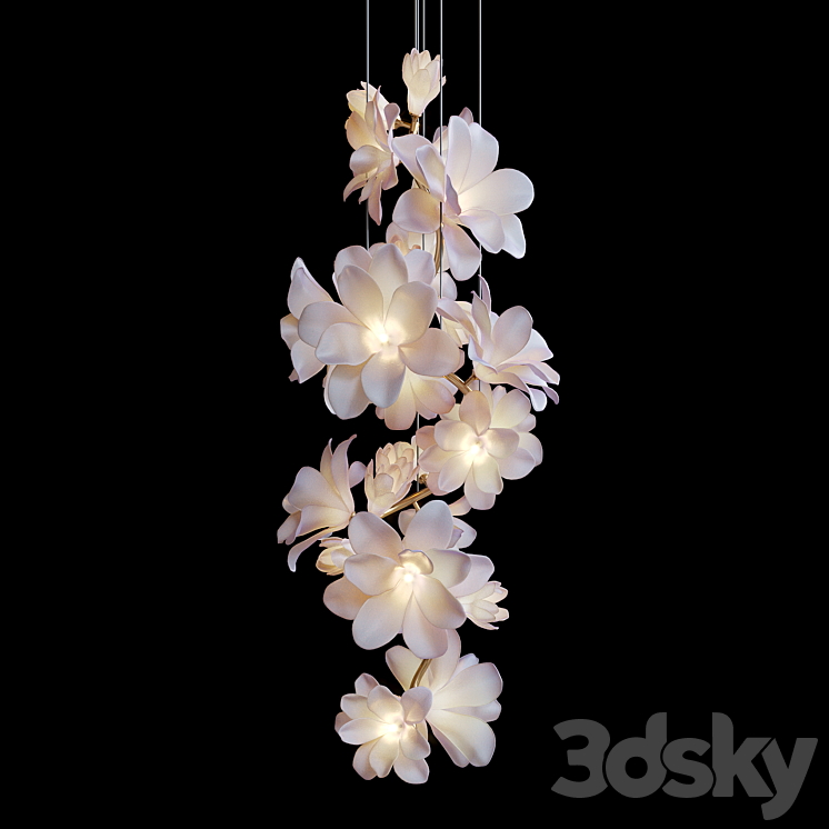 Light composition Vargov®Design - LC0388 Bloomlight - Pendant light ...