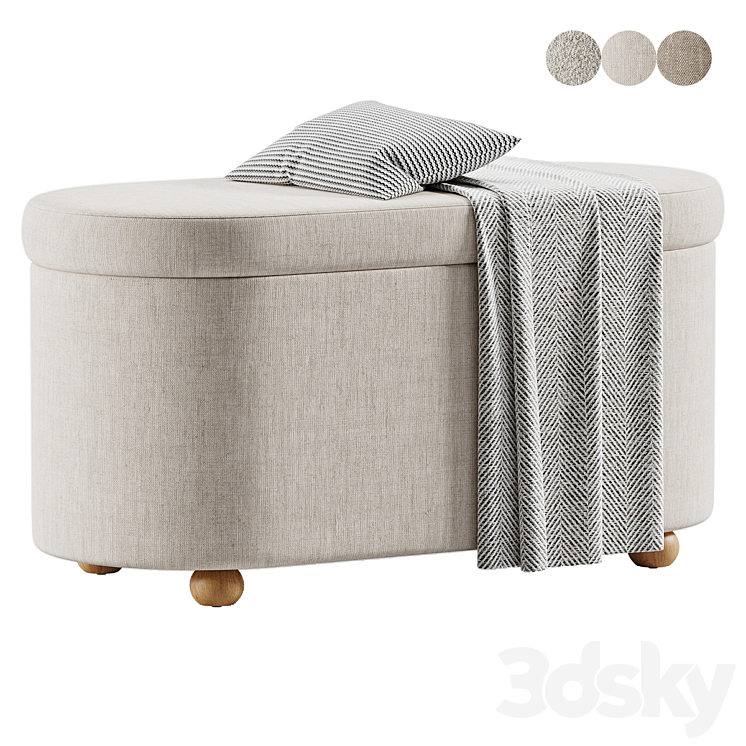 Hurley Storage Bench - Other soft seating - 3D model