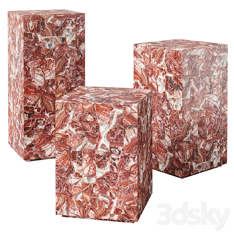 Dawid Shaw Magnus Plinth side tables - Table - 3D model