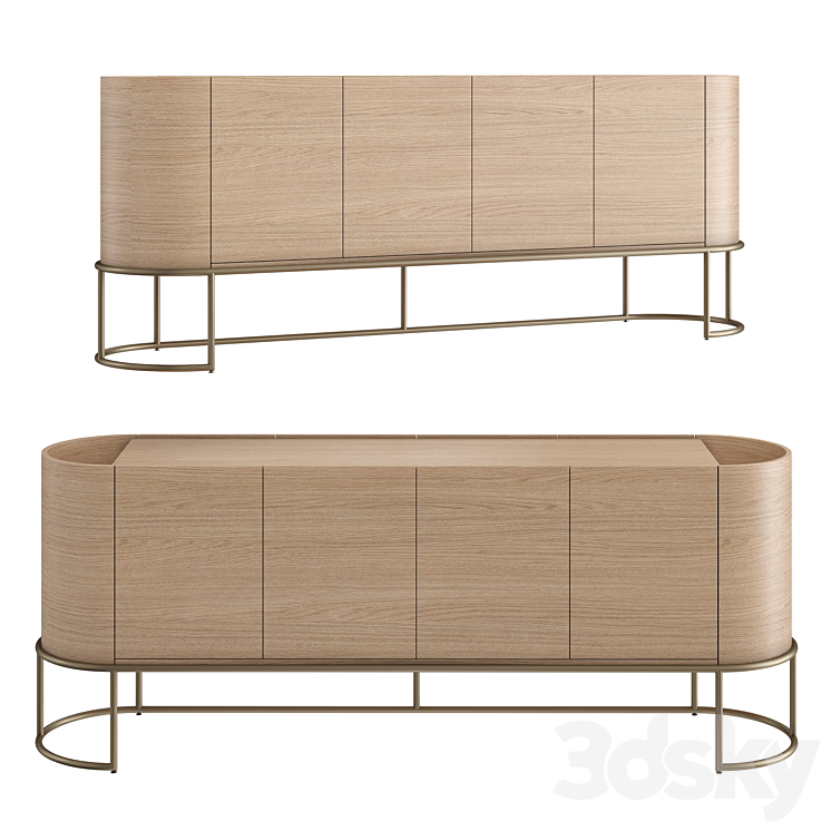 Dantone Home, TV stand Train - Sideboard & Chest of drawer - 3D model