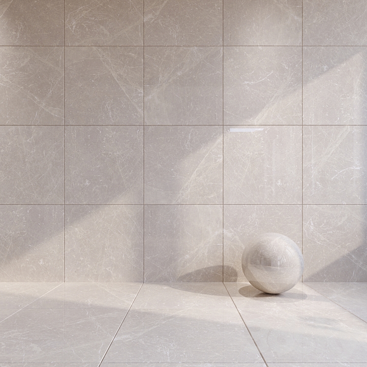 Adore Glossy Mink Floor Tile 60x60 - Tile - 3D model