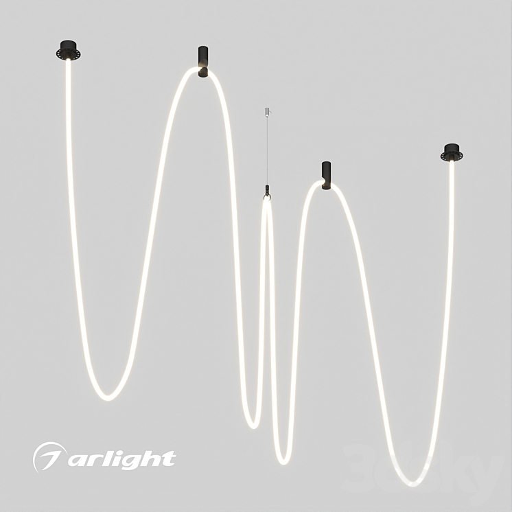 OM Lamp SP-TROPIC-BUILT-TRIMLESS-R18-L10000-110W - Pendant light - 3D model