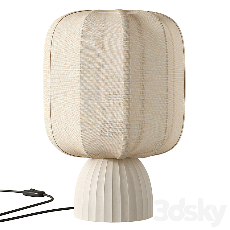 Table lamp Texture Rib - Table lamp - 3D model
