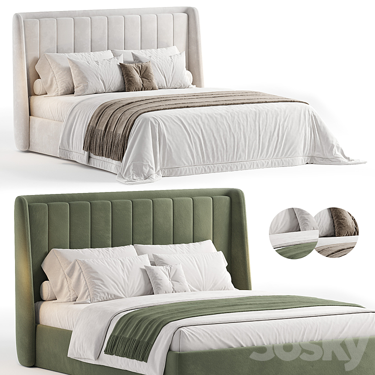 Parma Bed - Bed - 3D model