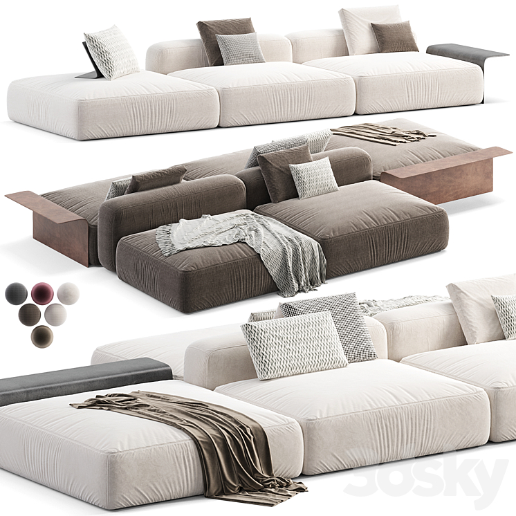 Poliform Westside Modular sofa - Sofa - 3D model