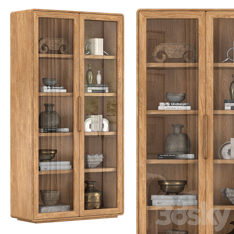 SANTIAGO GLASS CABINET - Wardrobe & Display cabinets - 3D model
