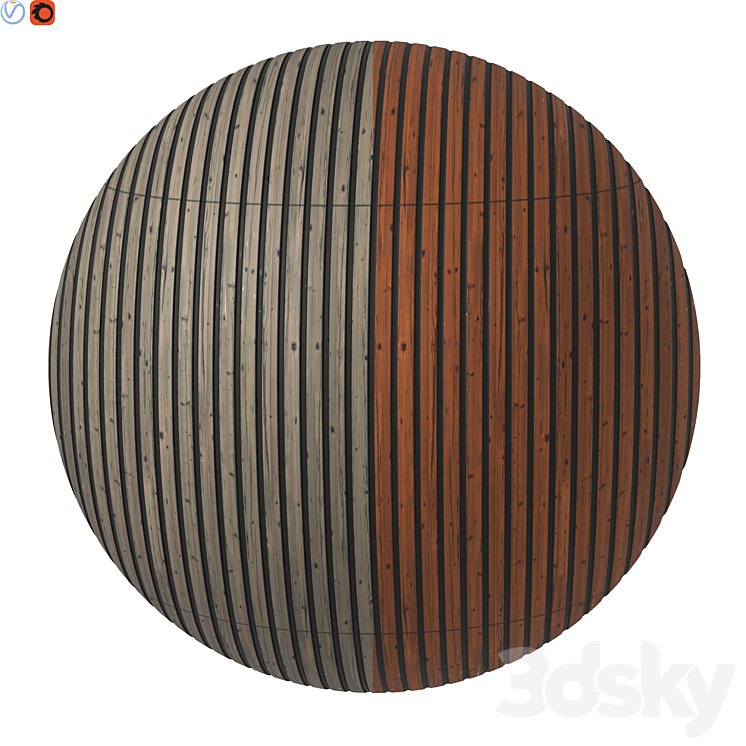 Termowood material 28 - Wood - 3D model