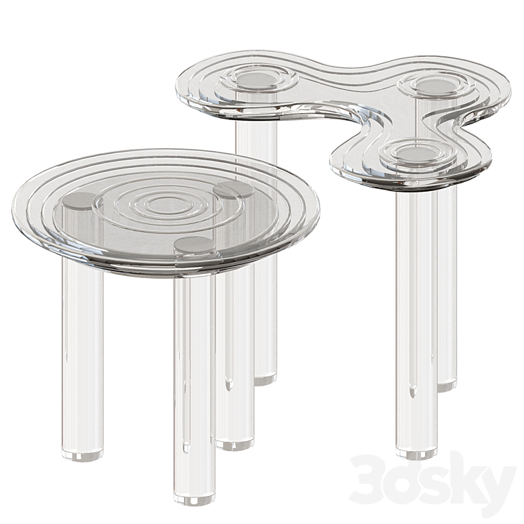 Transparent Tables - Table - 3D model