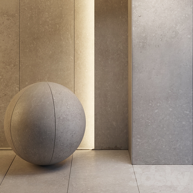 Stone slab facade - Stone - 3D model