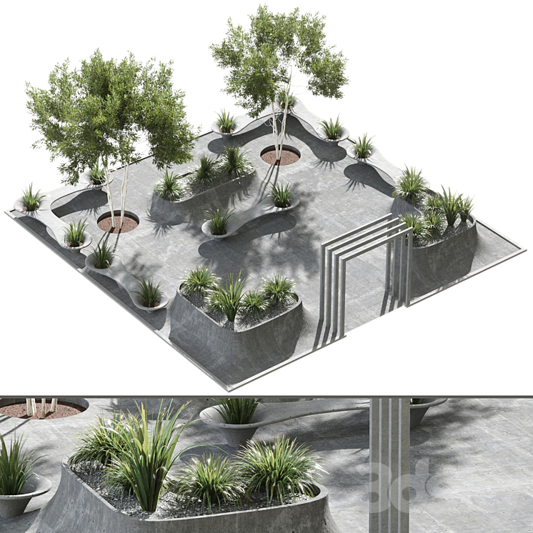 Town Square Landscape 04 - Other - 3D model