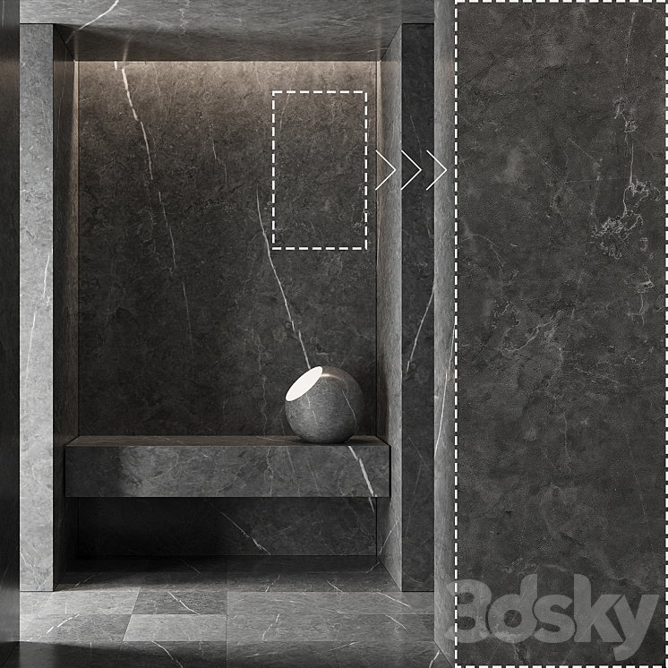 Marble Stone No276 - Stone - 3D model