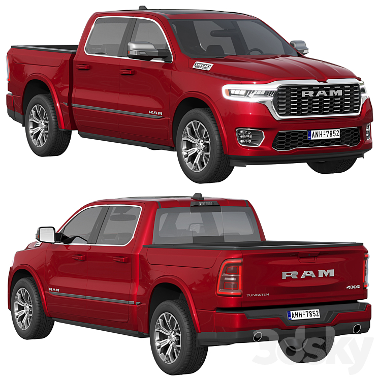 RAM 1500 Tungsten 2025 - Ground Transport - 3D model