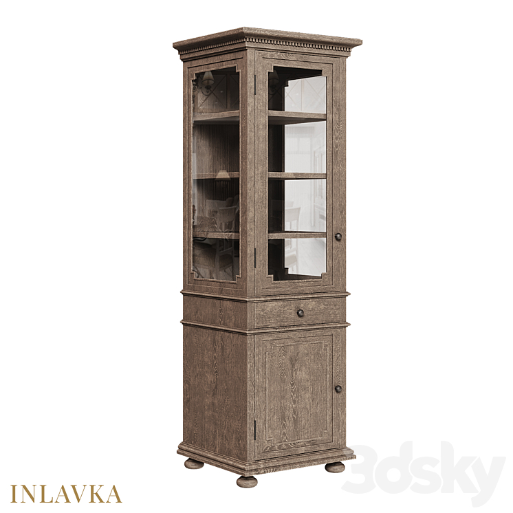 OM Cabinet-showcase narrow tall St. James - Wardrobe & Display cabinets ...
