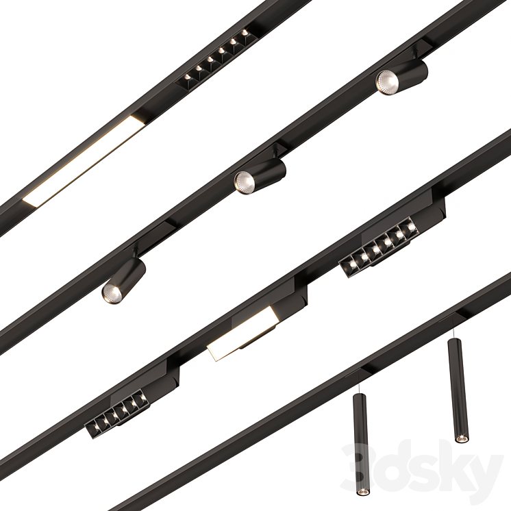 Built-in lights - Technical lighting - 3D model