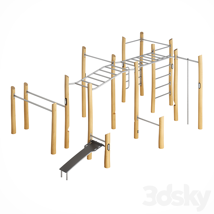 Kompan Combination 5 - Playground - 3D model