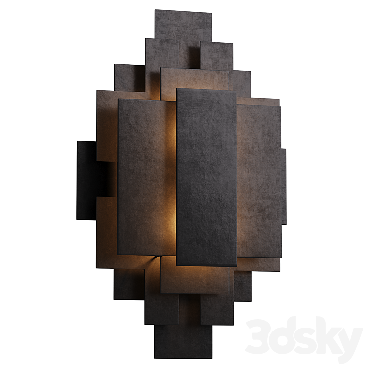 BRUTALIST SCONCE - Wall light - 3D model