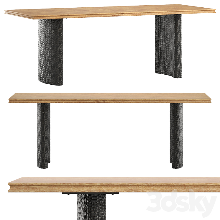 Dining table Volcano Dantone Home - Table - 3D model