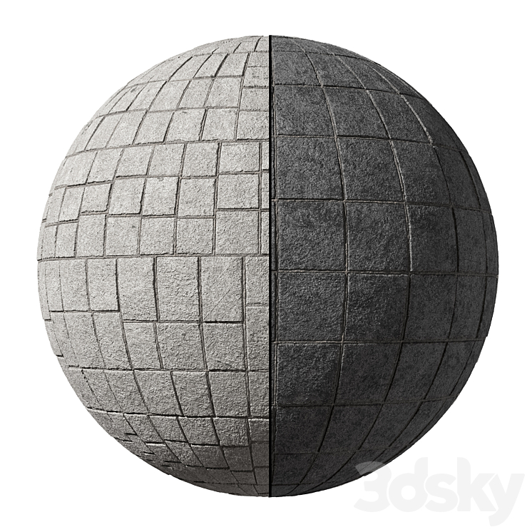 Seamless Tile Material 34 - Tile - 3D model