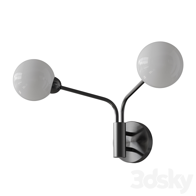 Corner Design Ball - Wall light - 3D model