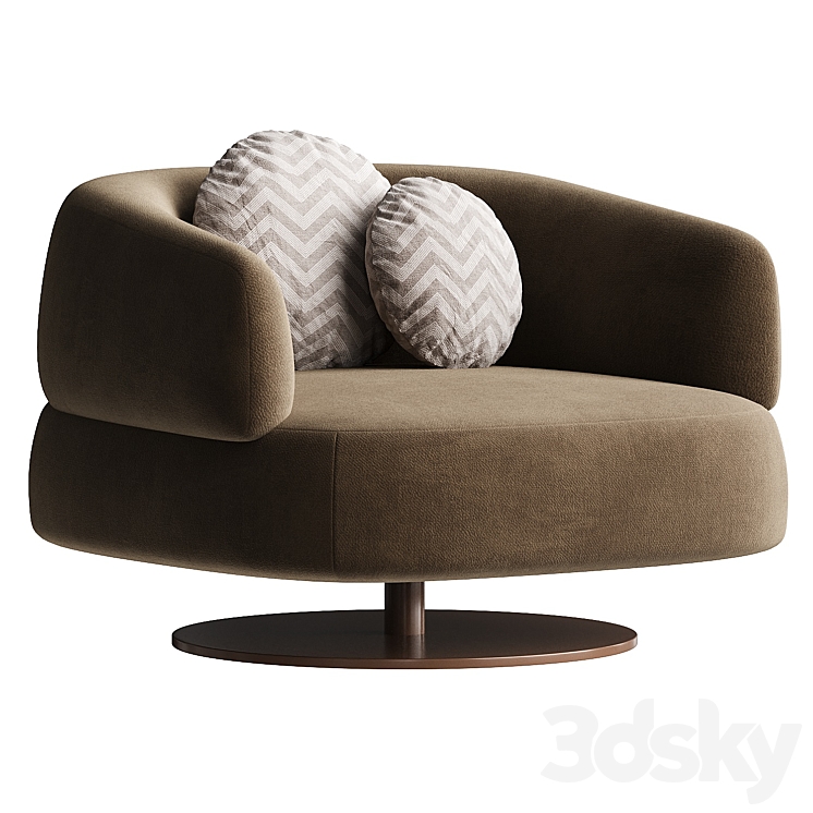 ZEPPELIN By Lago - Arm chair - 3D model