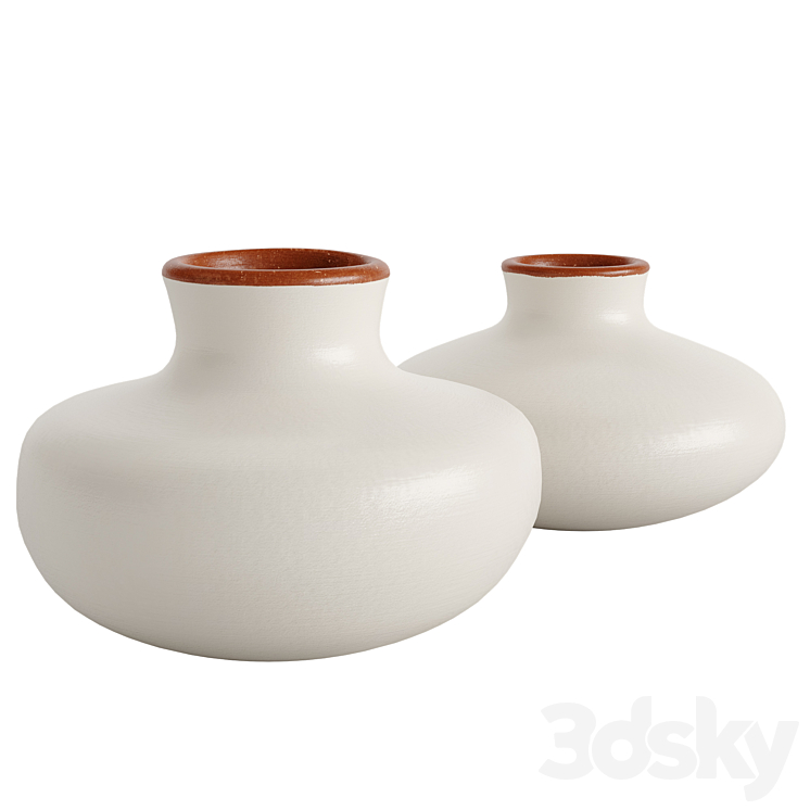 Mariella Handcrafted Ceramic Vase - Vase - 3D model