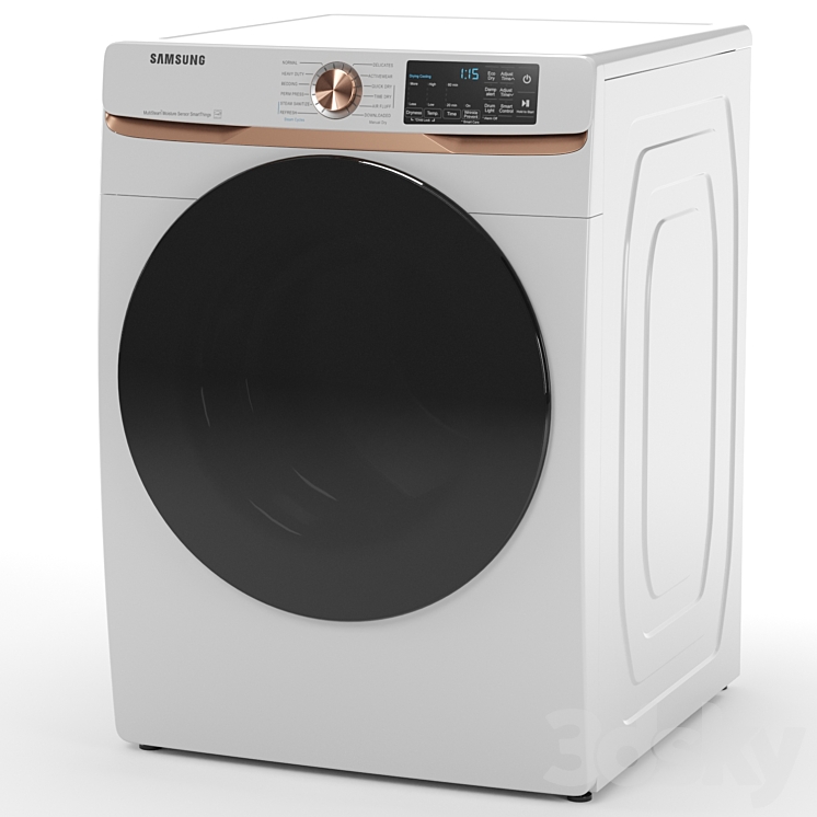 SAMSUNG dryer machine DVE50BG8300EA3 - Household appliance - 3D model