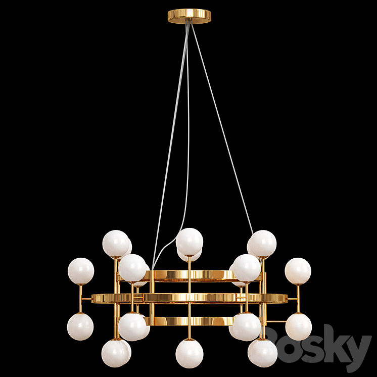 ASMUND Chandelier By Lalume - Pendant light - 3D model