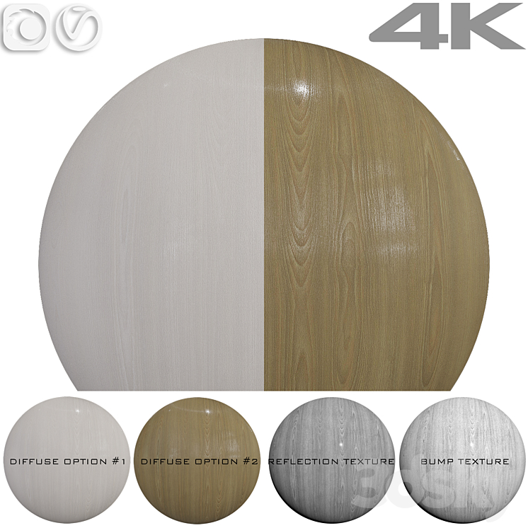 4K Seamless texture - Beech - Wood - 3D model