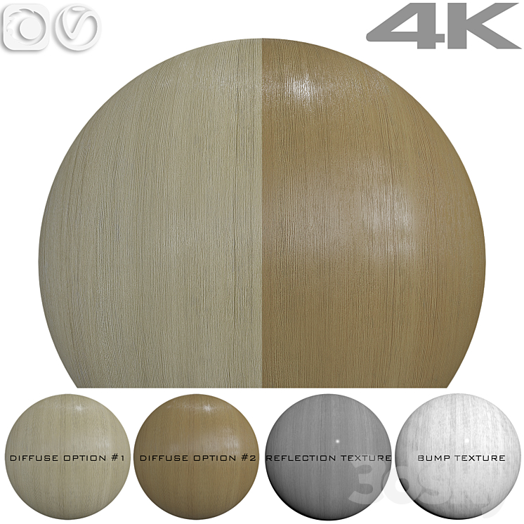 4K Seamless texture - Teak - Wood - 3D model