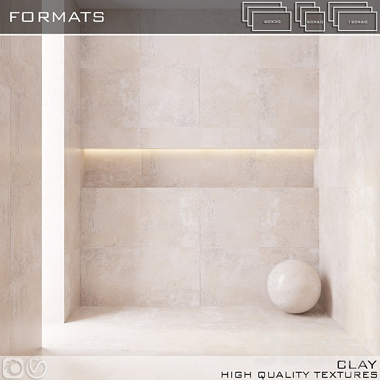 ABK GHOST CLAY - Tile - 3D model