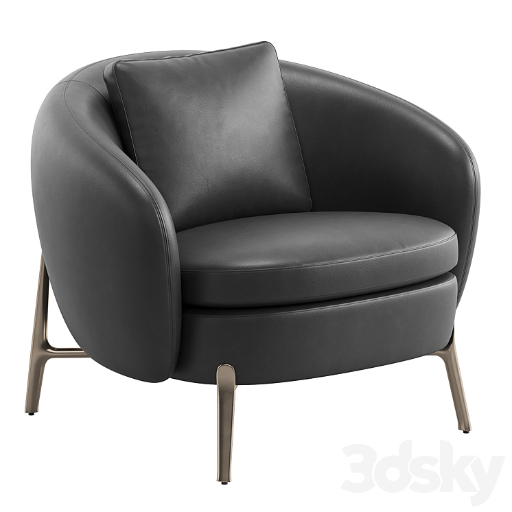 Orbis Armchair by Poliform - Arm chair - 3D model