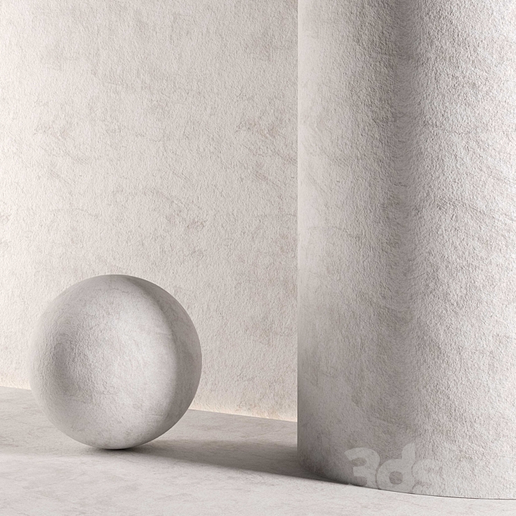 Plaster Material 106 - Stone - 3D model