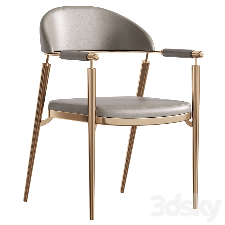 Steel Dining Chair - Chair - 3D model