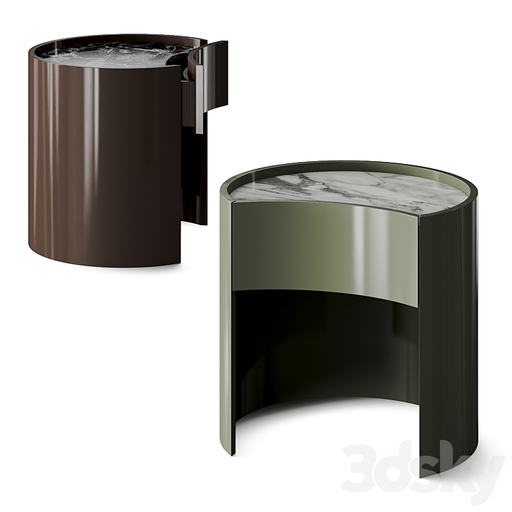 Meridiani Ronny Bedside Table - Sideboard & Chest of drawer - 3D model